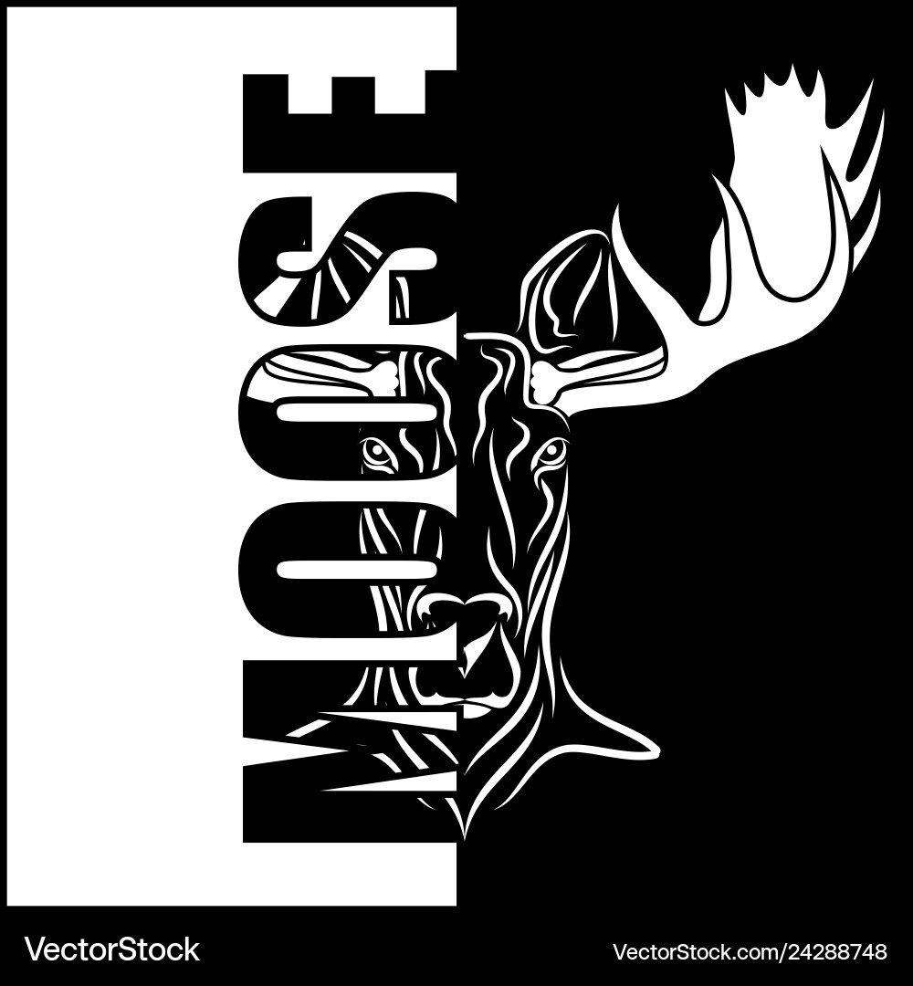 Moose Royalty Free Vector Image - VectorStock