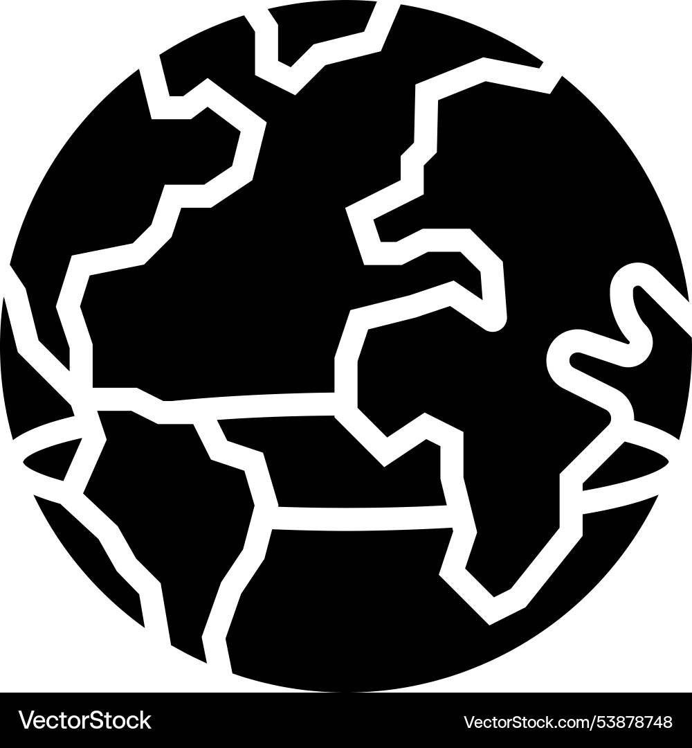 Scarcity water saving glyph icon Royalty Free Vector Image