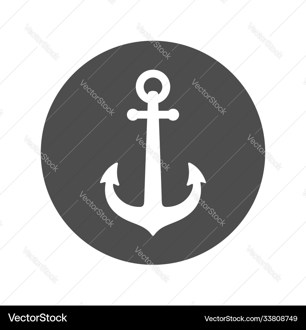 Anchor sign Royalty Free Vector Image - VectorStock