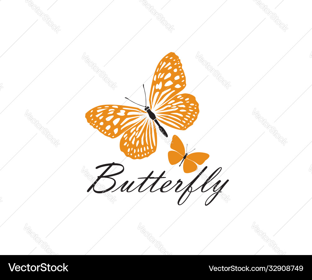 Icon butterflies Royalty Free Vector Image - VectorStock