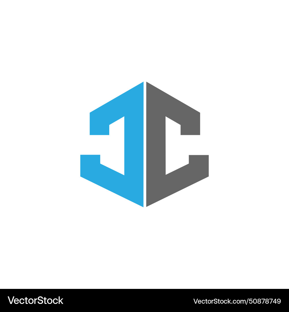 Jc logo design template Royalty Free Vector Image