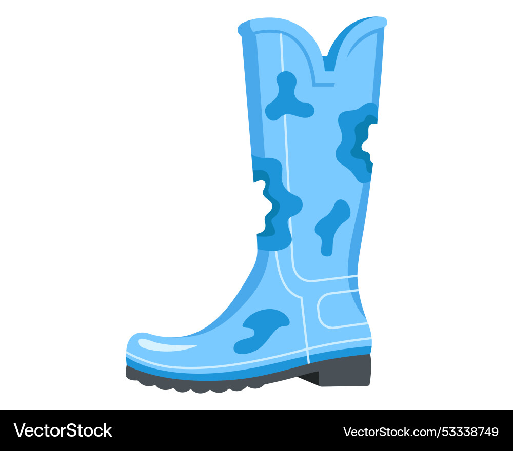 Old rubber boot Royalty Free Vector Image - VectorStock