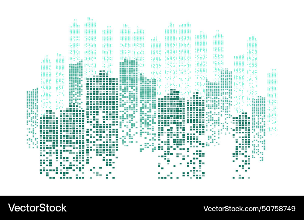 Smart building concept design Royalty Free Vector Image