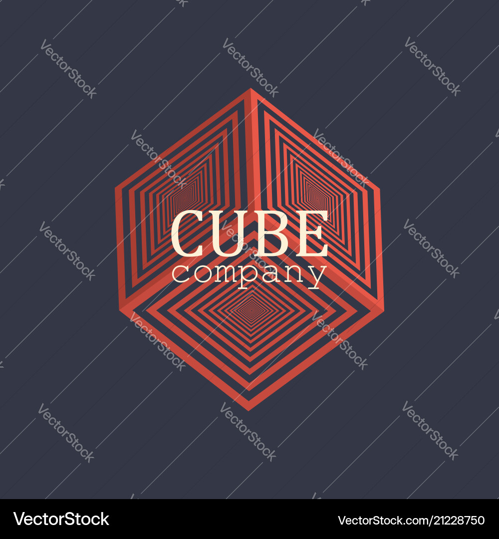 Cube logo Royalty Free Vector Image - VectorStock