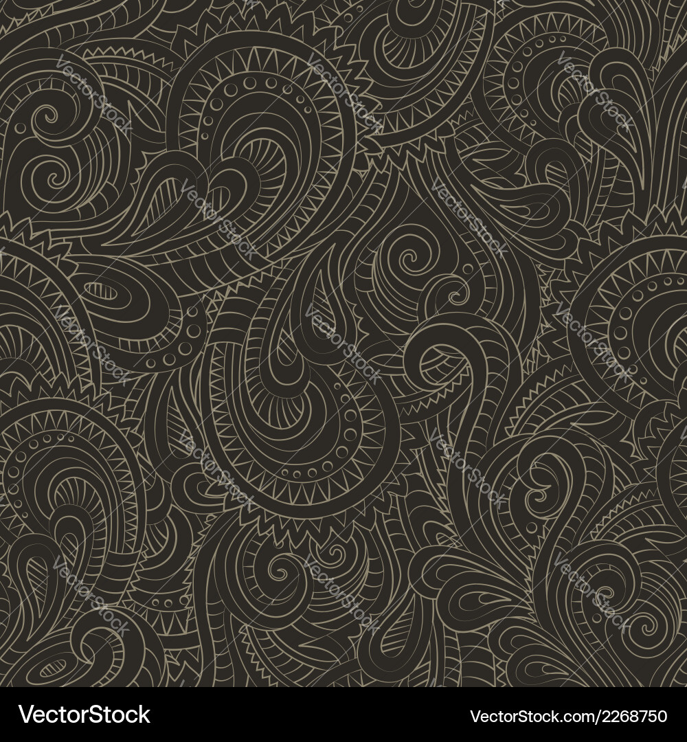 Floral Paisley Pattern Royalty Free Vector Image