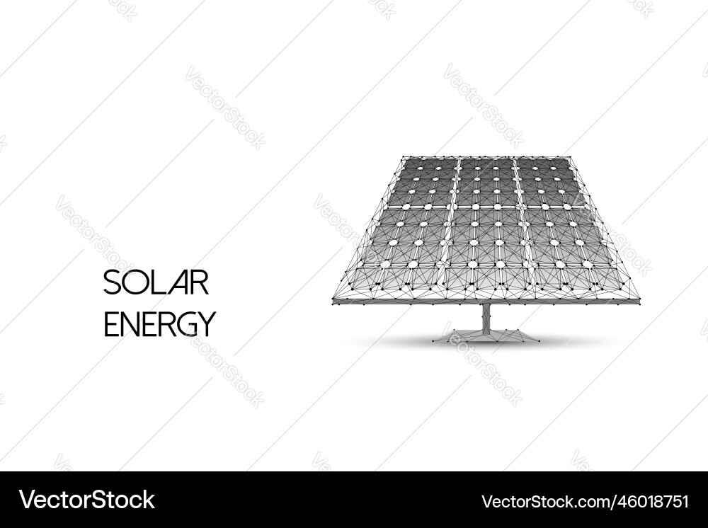 Abstract solar panel renewable sustainable energy Vector Image