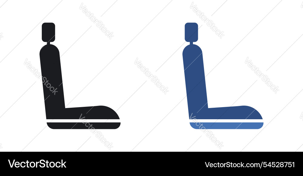Car seat icon Royalty Free Vector Image - VectorStock