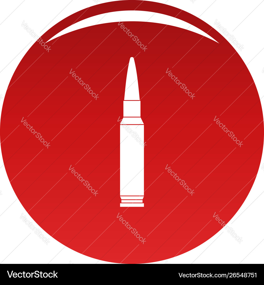 Small bullet icon red Royalty Free Vector Image