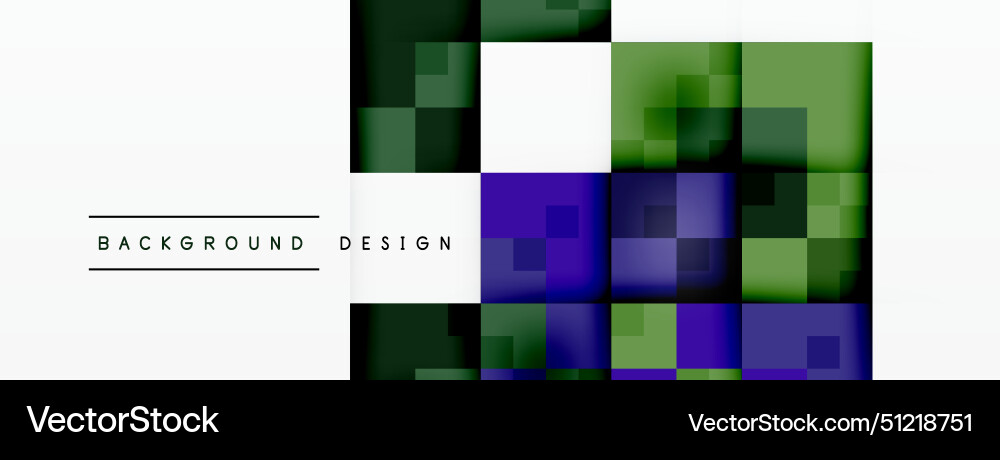 Symmetrical patterns of colorful rectangles Vector Image