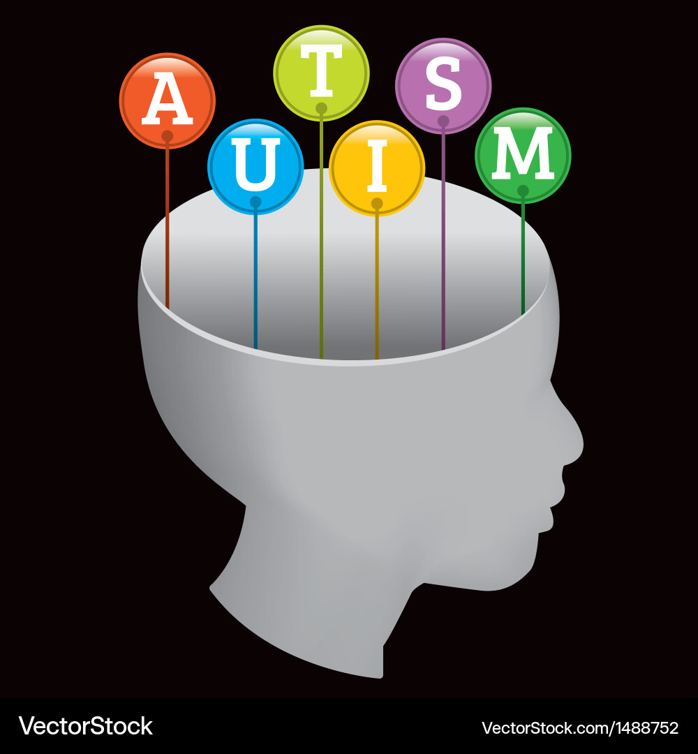 Autism child Royalty Free Vector Image - VectorStock