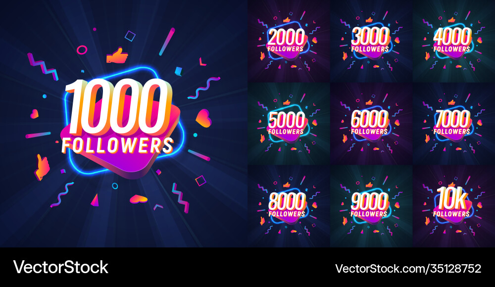 6000 Followers Thank Vector Images (over 110)