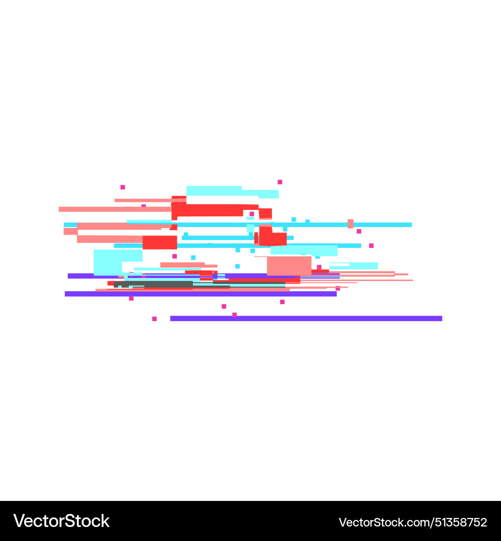 Digital interference signal failure Royalty Free Vector
