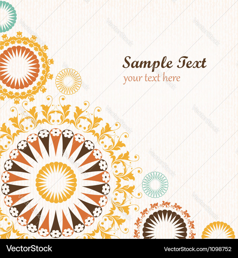 Floral Decorative Background Royalty Free Vector Image