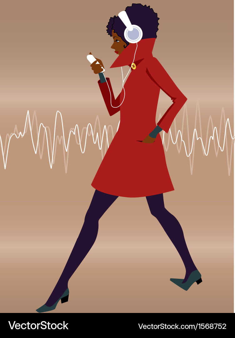 Listening to music Royalty Free Vector Image - VectorStock