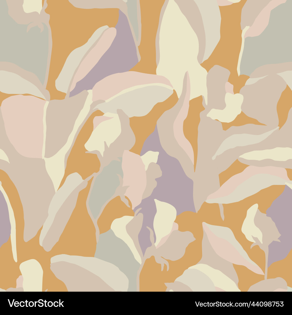 Abstract floral seamless pattern Royalty Free Vector Image