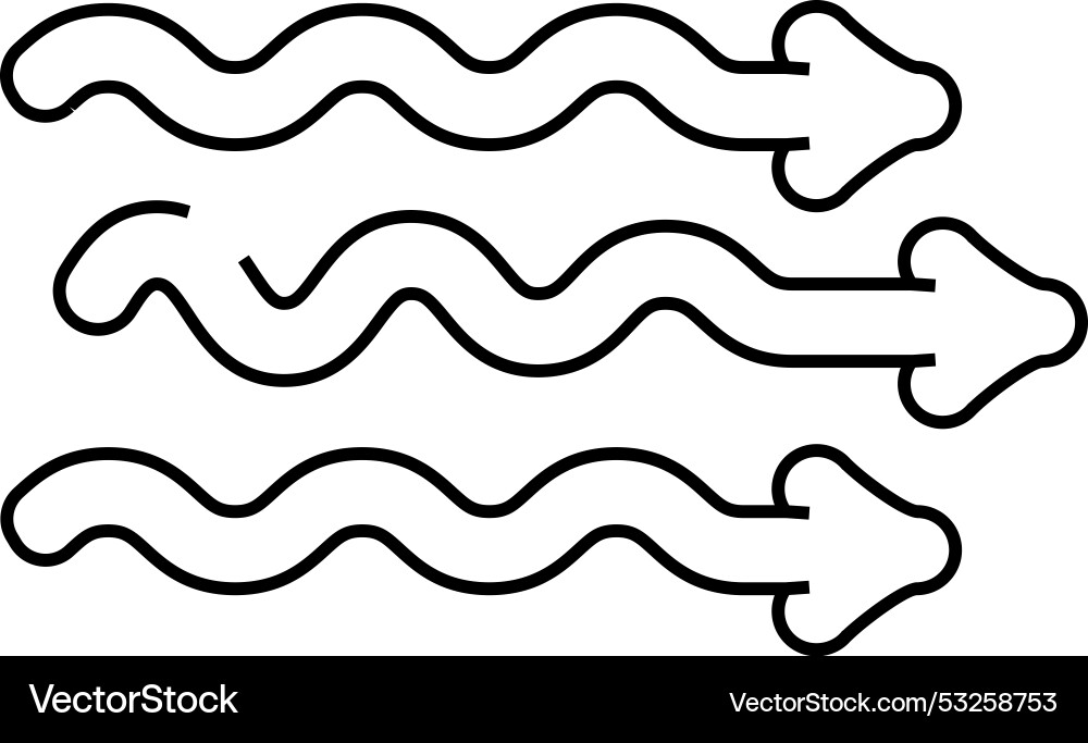 Air flow line icon Royalty Free Vector Image - VectorStock