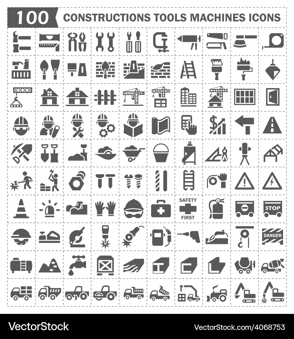 Bau Icon Lizenzfreies Vektorbild - VectorStock