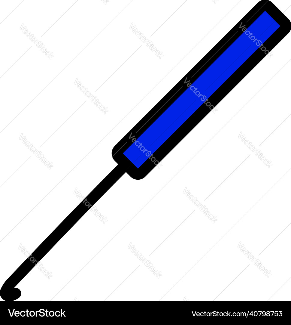 Crochet hook icon Royalty Free Vector Image - VectorStock