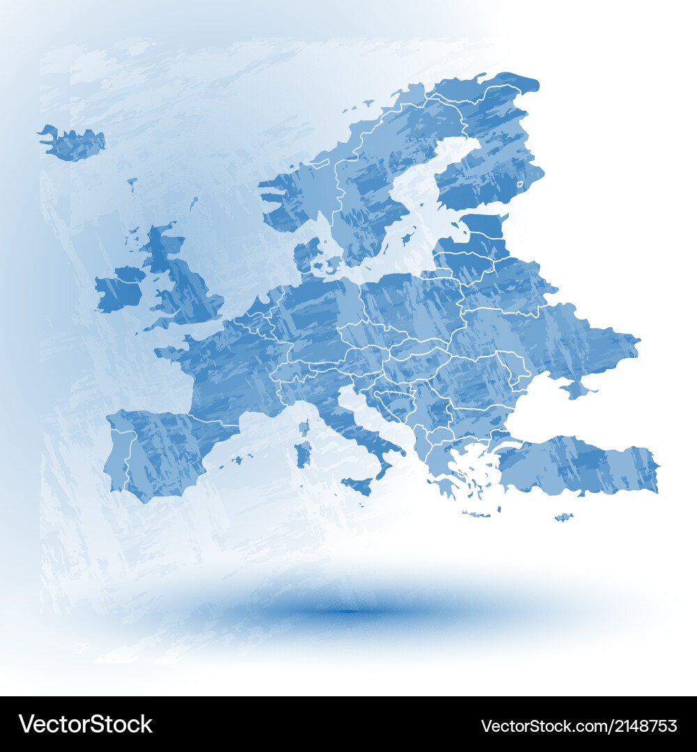 Europe map background Royalty Free Vector Image