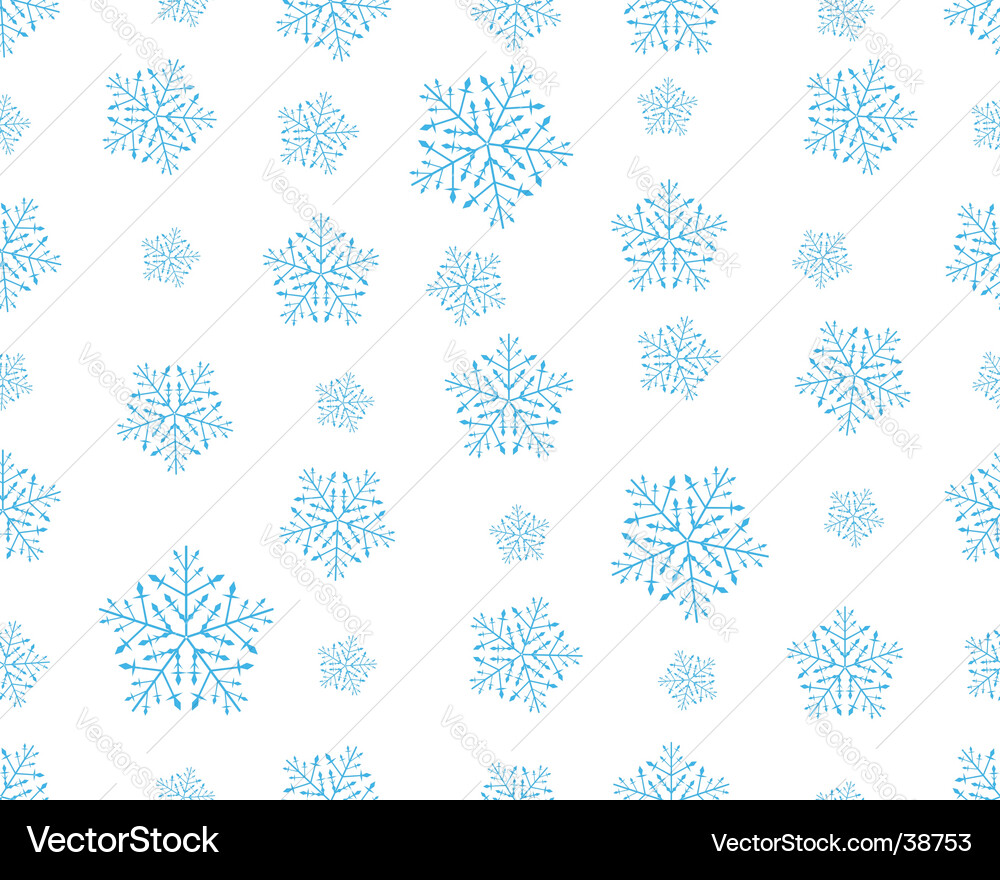 Seamless snowflakes Royalty Free Vector Image - VectorStock