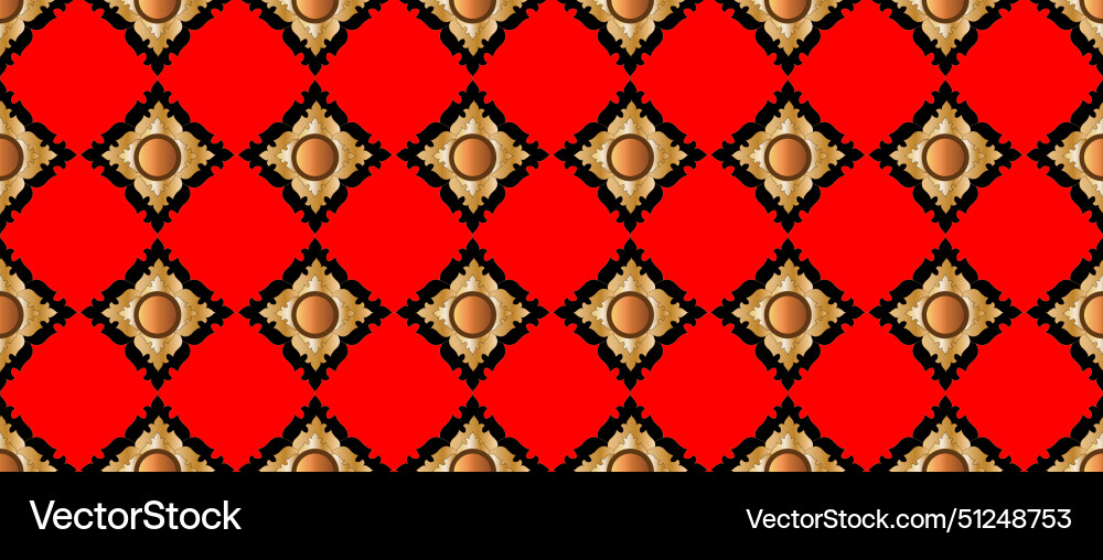 Thailand thai culture textile Royalty Free Vector Image