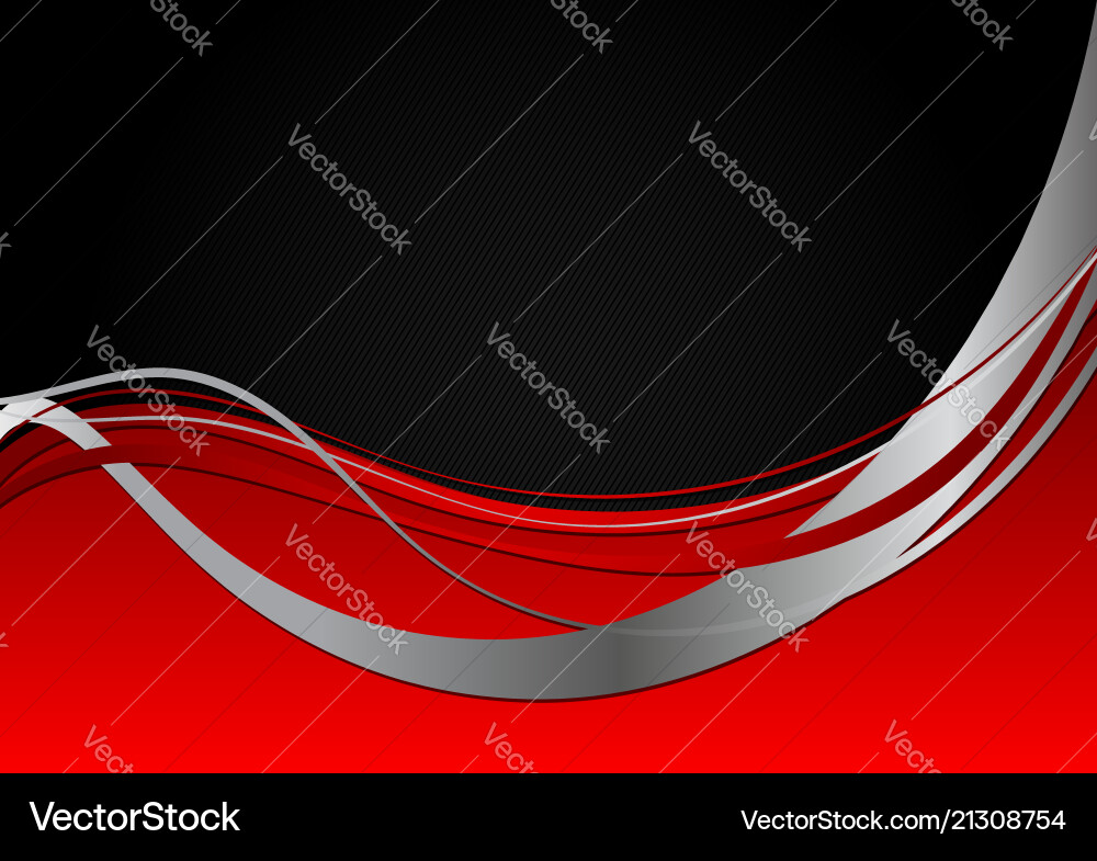 Abstract Red and Black Wave Wallpaper Royalty Free Vector