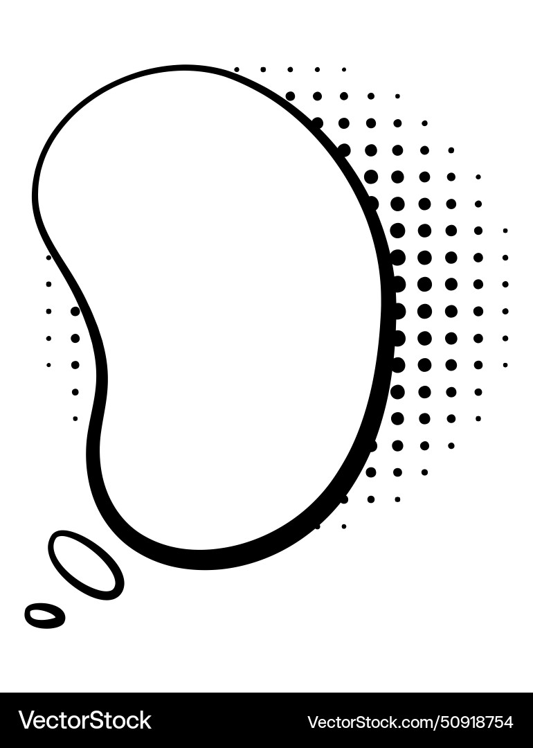 Comic style speech bubble balloon Royalty Free Vector Image