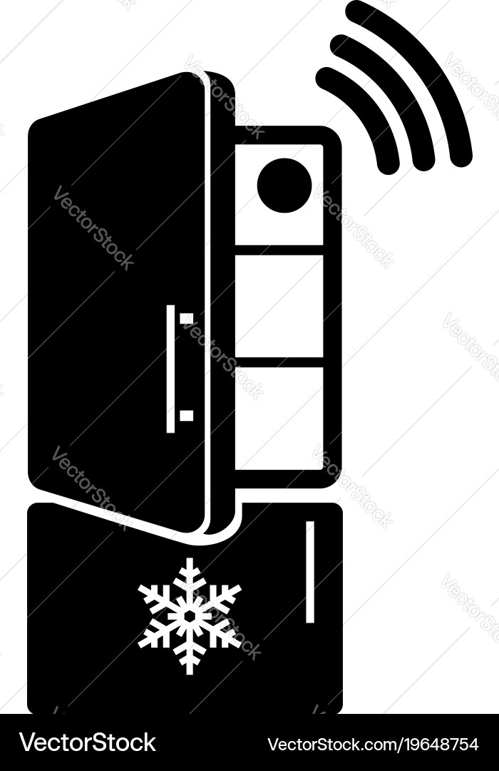 Simple Fridge Icon Royalty Free Vector Image - VectorStock