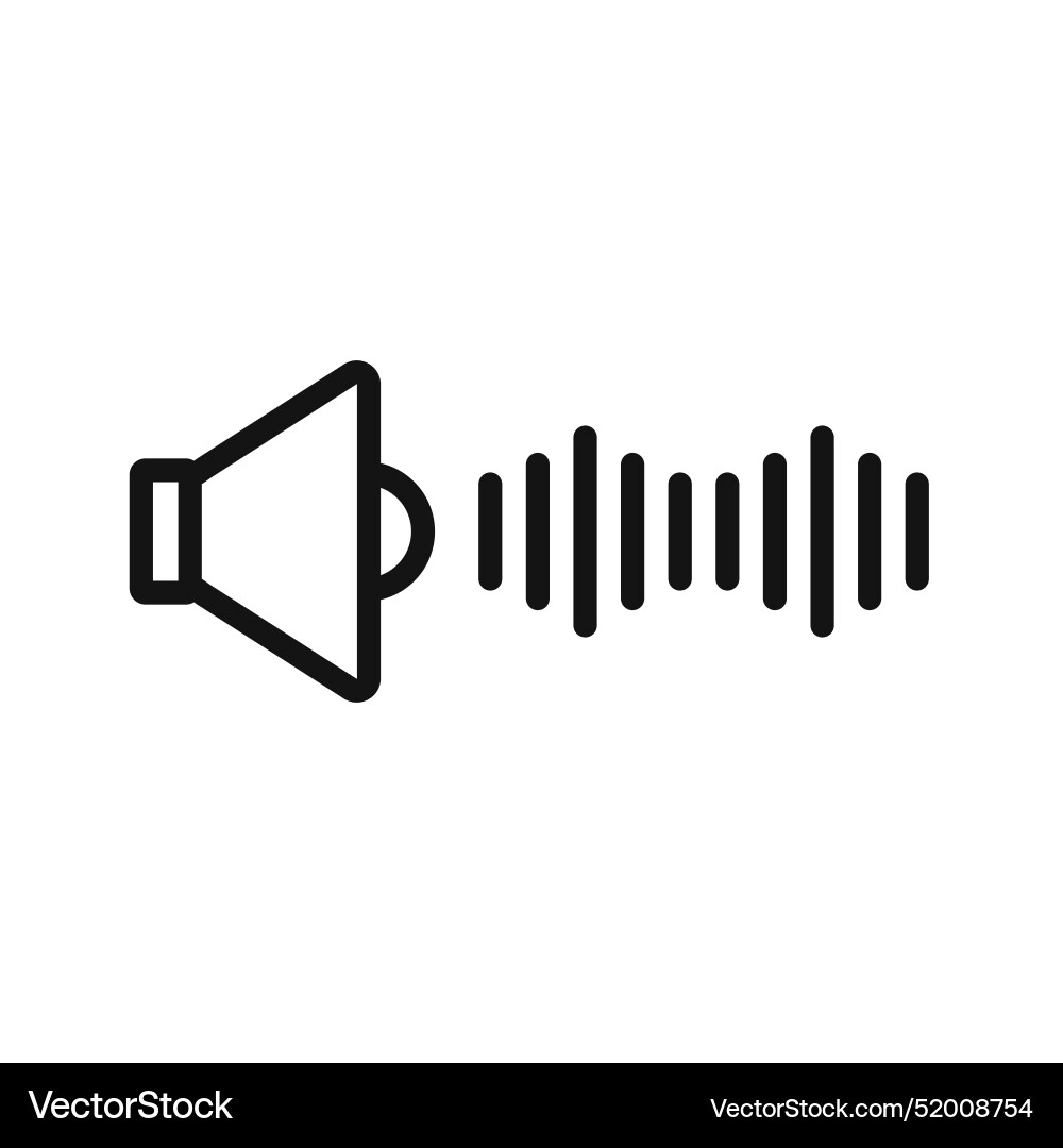 Volume control icon ideal for audio and sound Vector Image