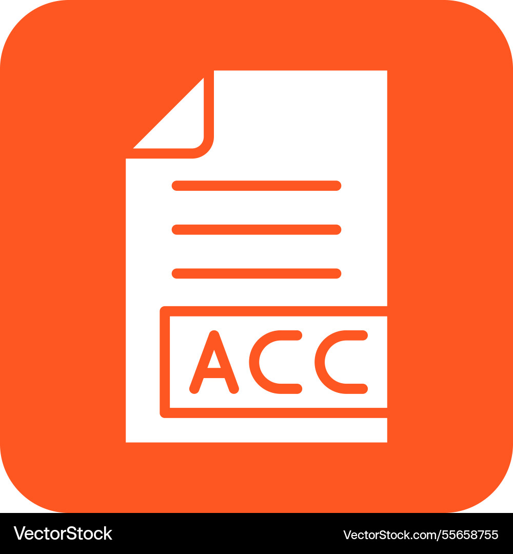 Aac icon design Royalty Free Vector Image - VectorStock