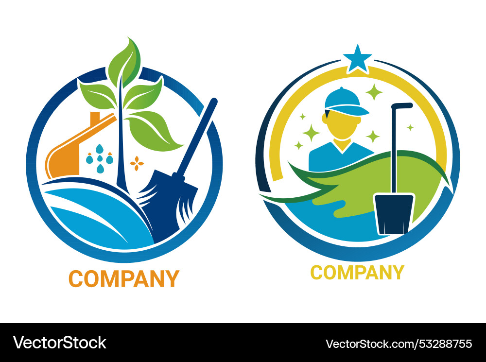 Elegant cleaning logo for professional use Vector Image