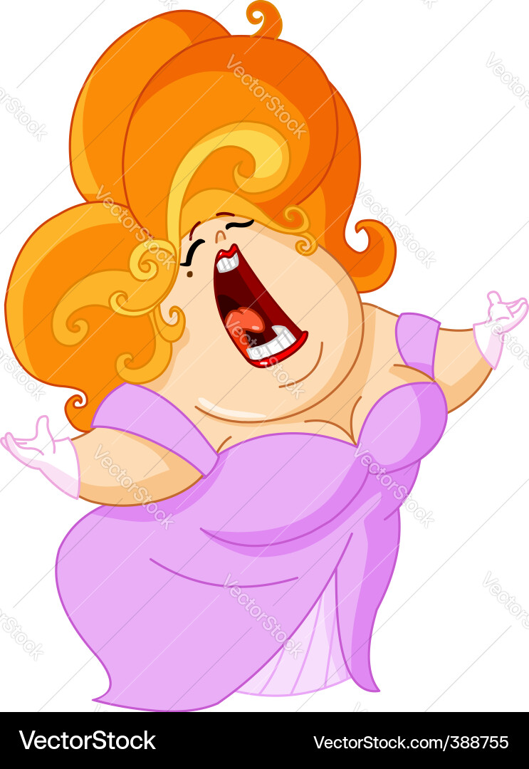 Opera singer Royalty Free Vector Image - VectorStock