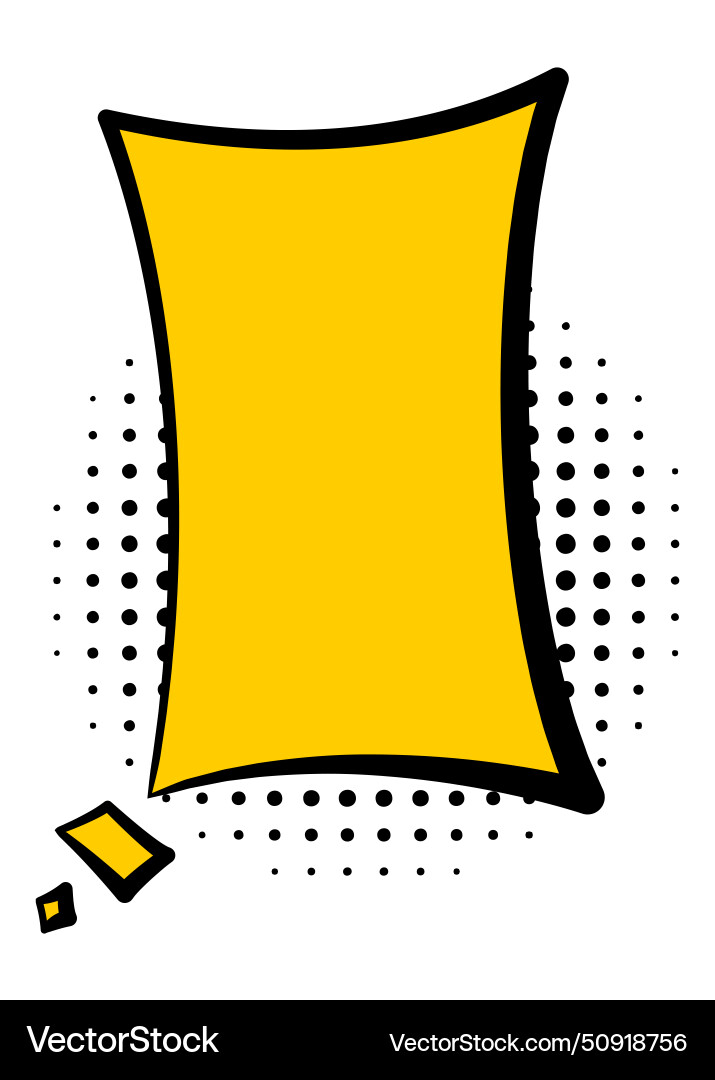 Comic style speech bubble balloon Royalty Free Vector Image