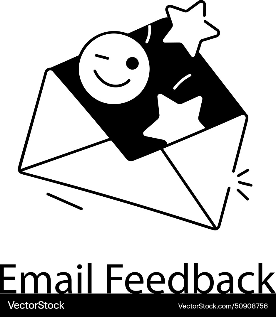 Email feedback Royalty Free Vector Image - VectorStock
