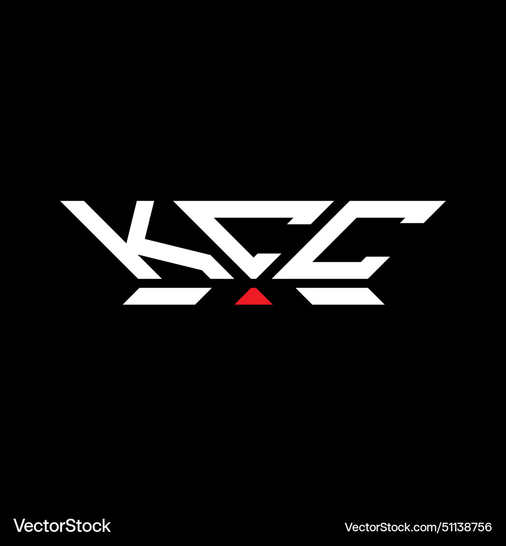 Kcc letter logo design simple and modern Vector Image