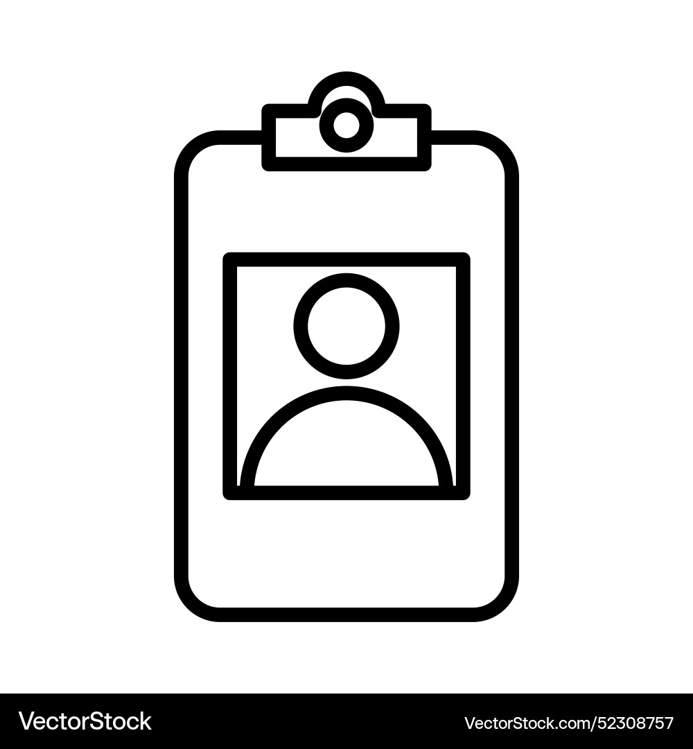 Assignment icon linear logo mark in black Vector Image