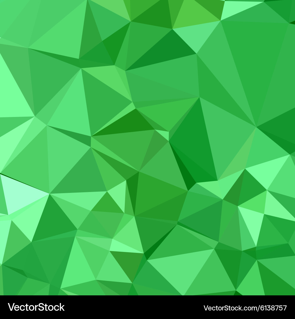 Inchworm green abstract low polygon background Vector Image