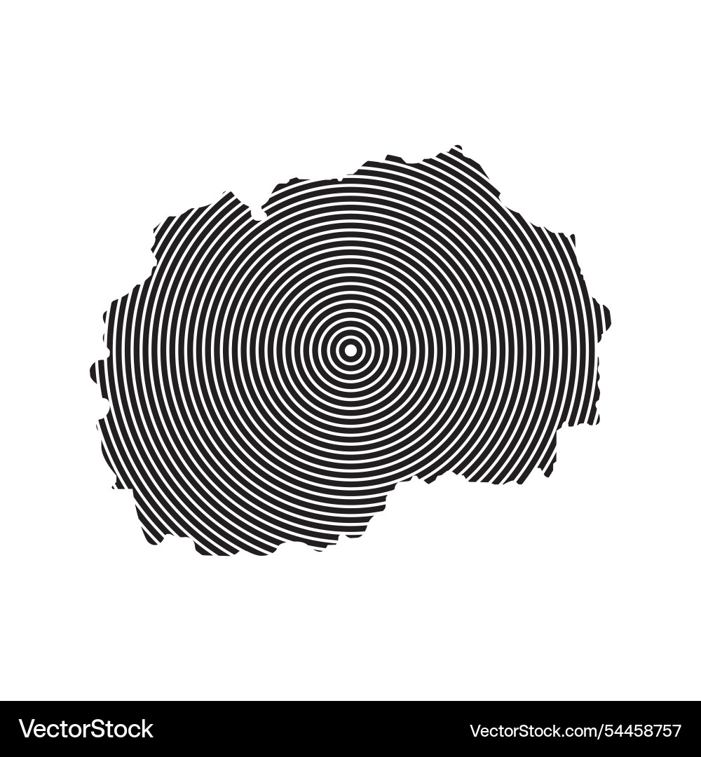 North macedonia map icon Royalty Free Vector Image