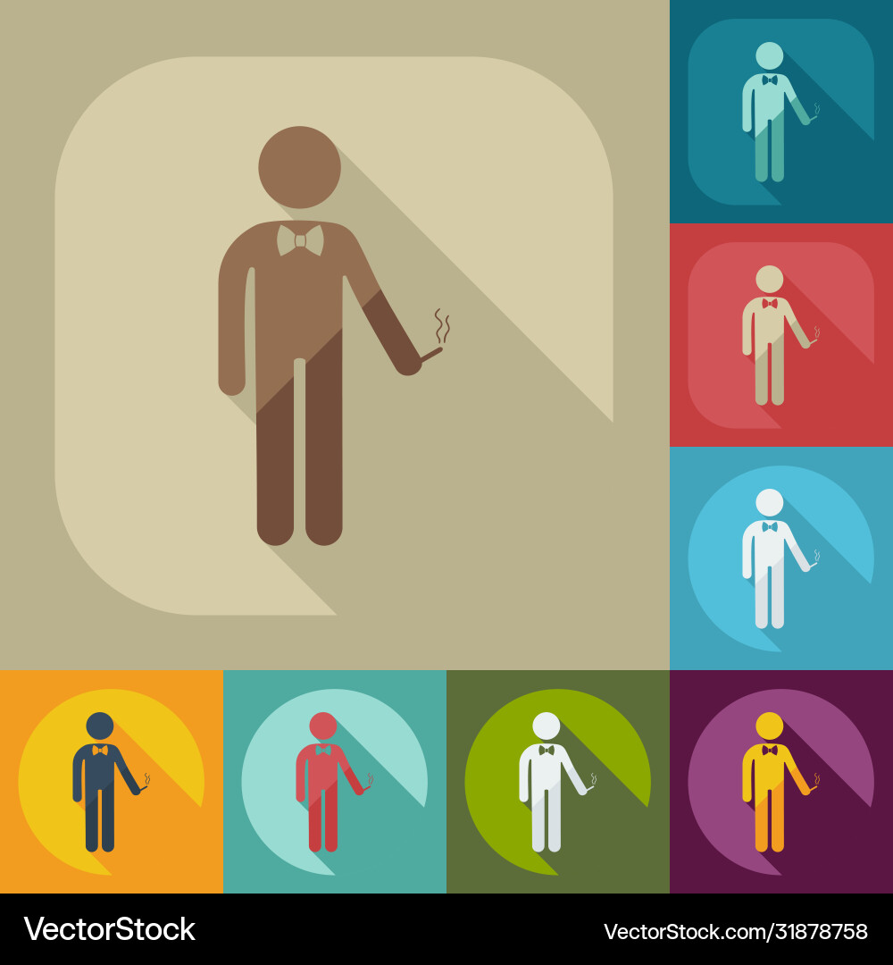 Stick figure human silhouette Royalty Free Vector Image