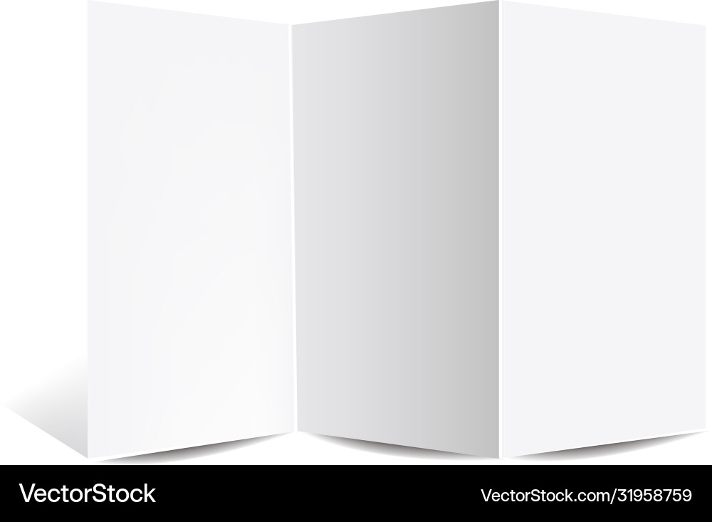 Booklet mockup isolated white background Vector Image