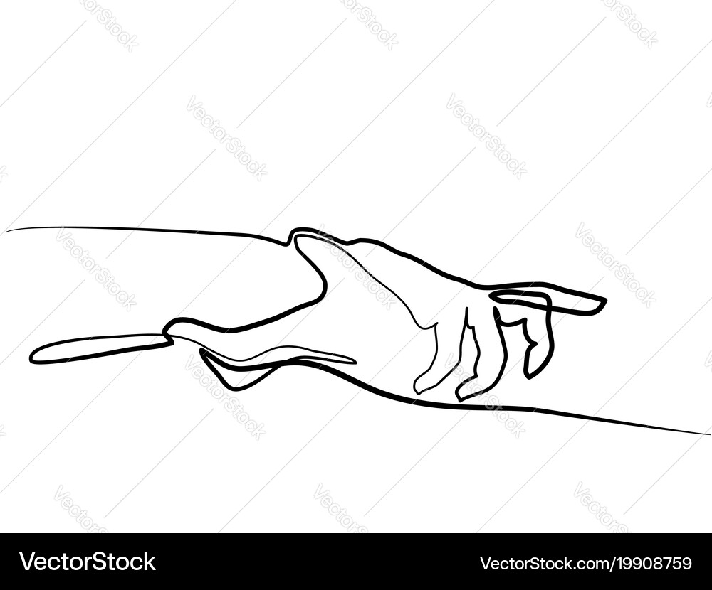 Continuous line drawing of holding hands together Vector Image