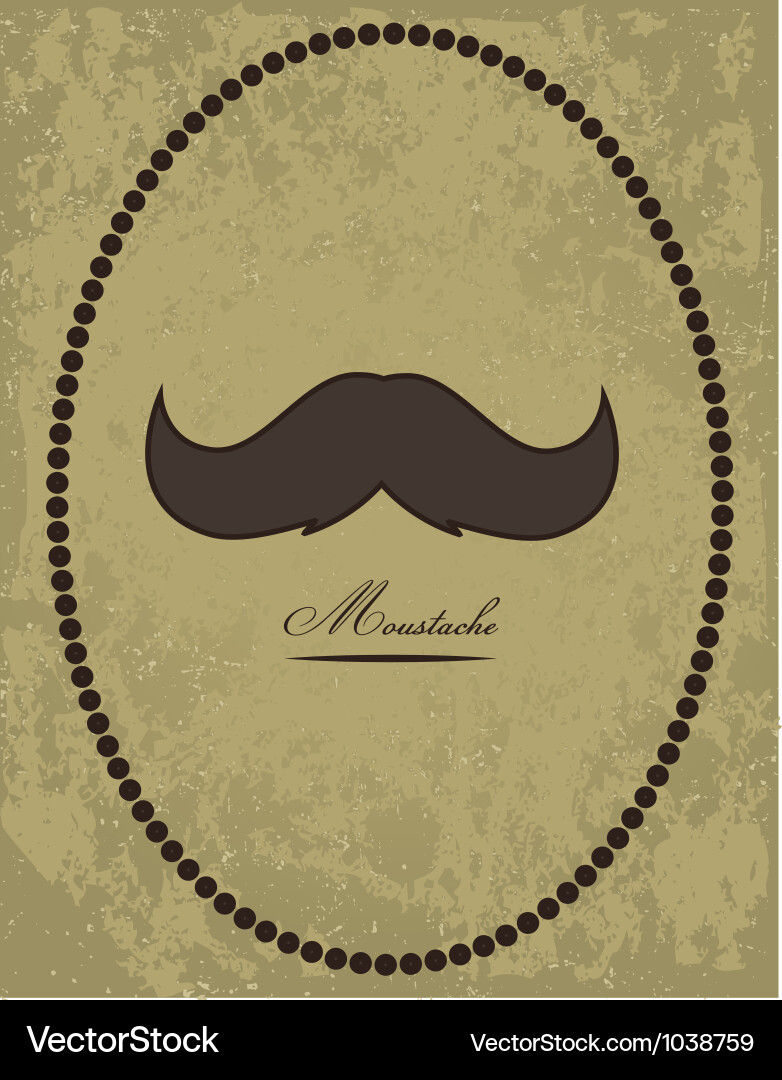 Moustache background Royalty Free Vector Image