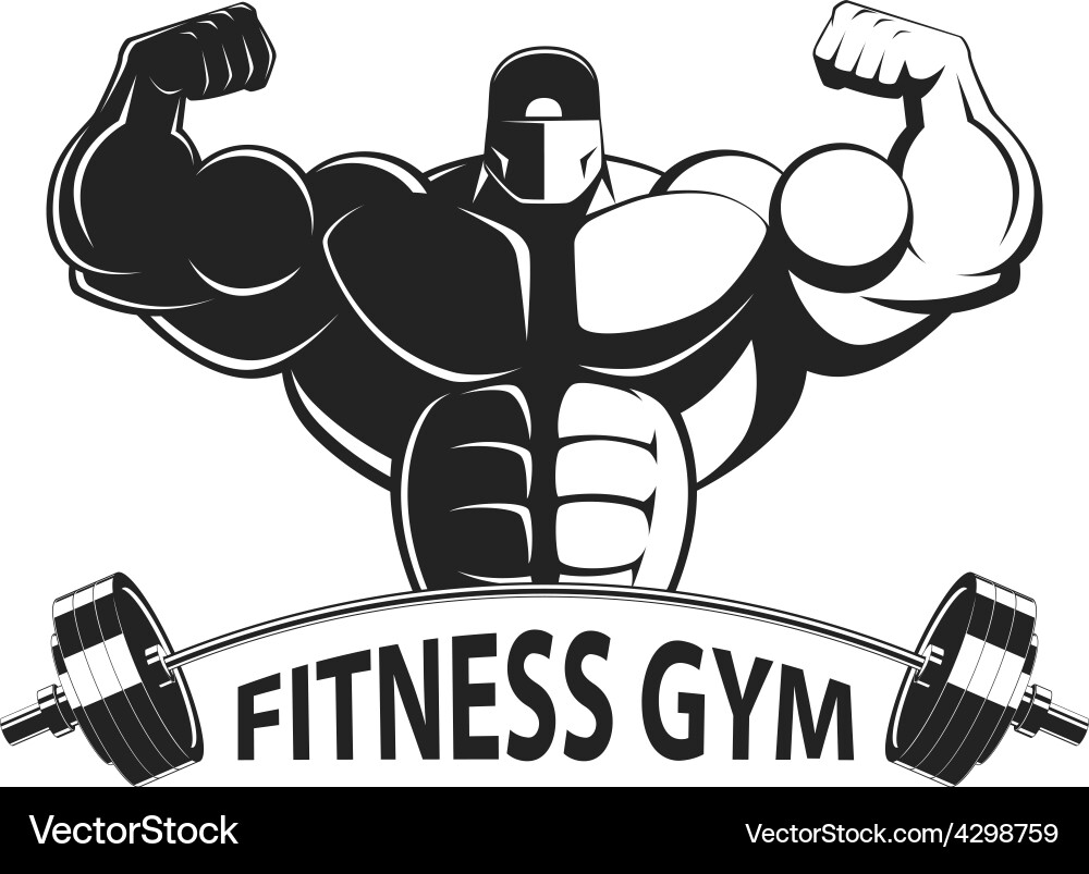 Muscular Bodybuilder Royalty Free Vector Image
