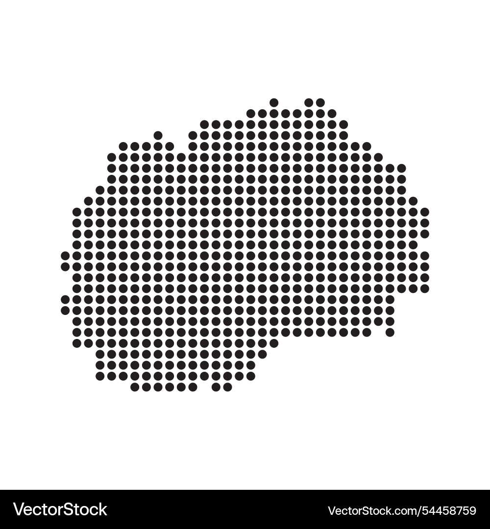 North macedonia map icon Royalty Free Vector Image