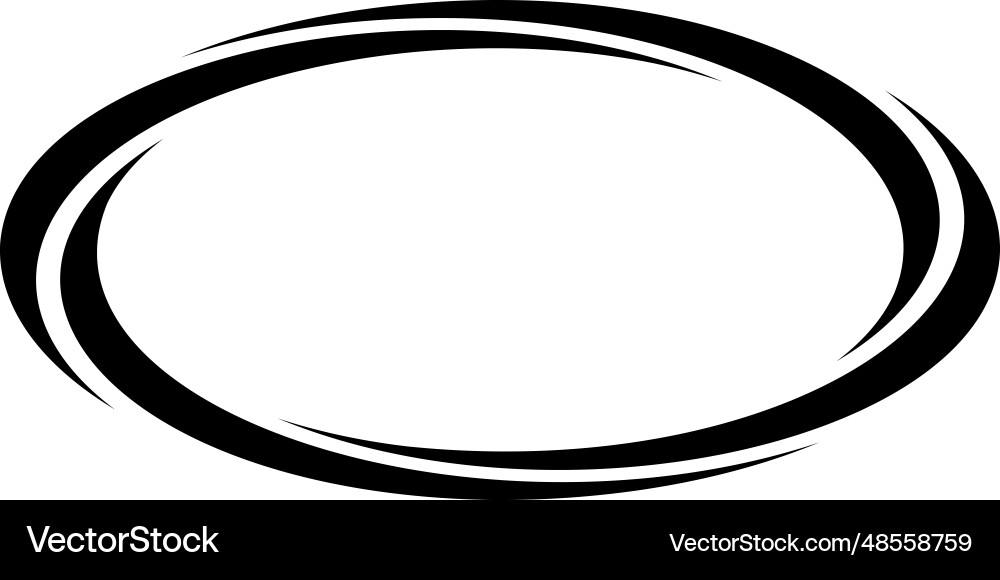 Oval ellipse banner frames borders Royalty Free Vector Image