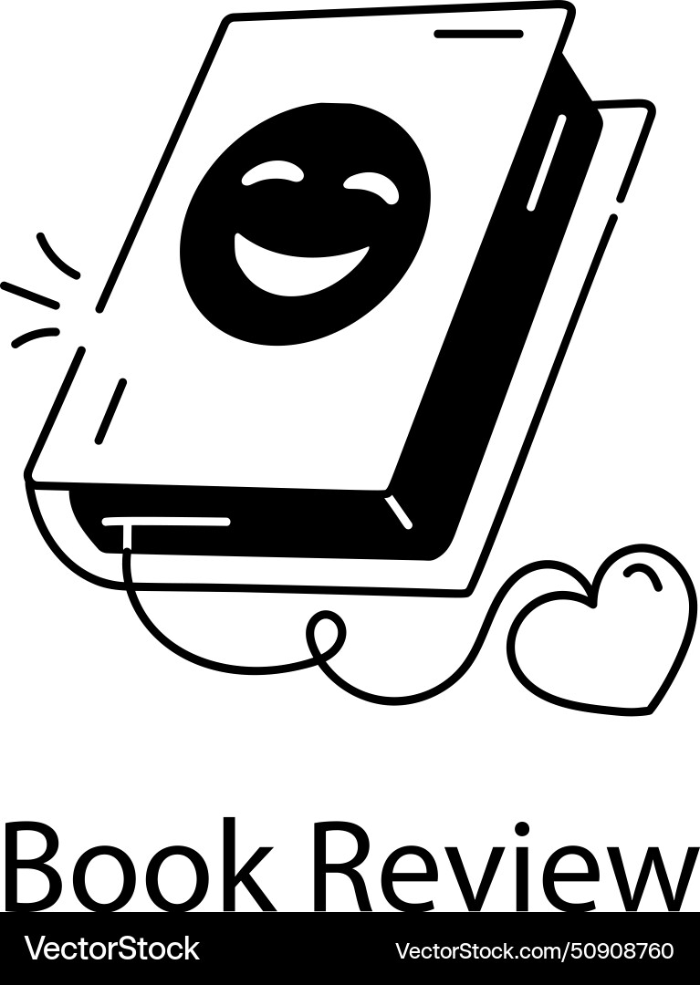 Book review Royalty Free Vector Image - VectorStock