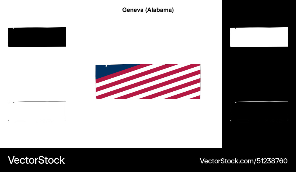 Geneva outline map Royalty Free Vector Image - VectorStock