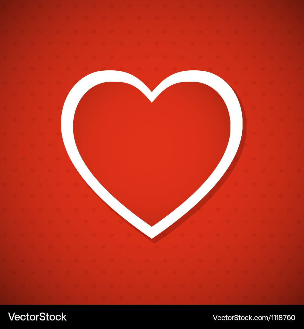 Heart background Royalty Free Vector Image - VectorStock