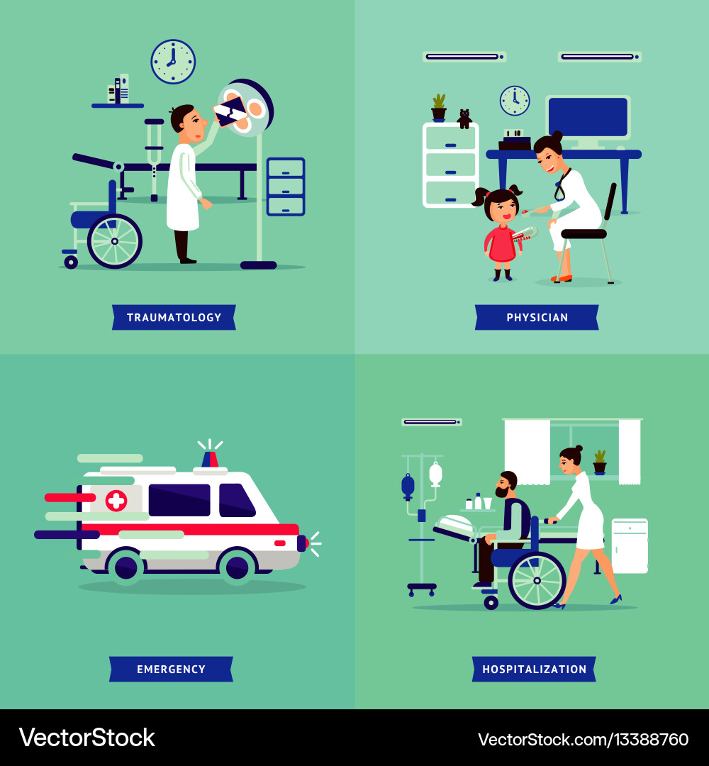 Medical treatment concept Royalty Free Vector Image