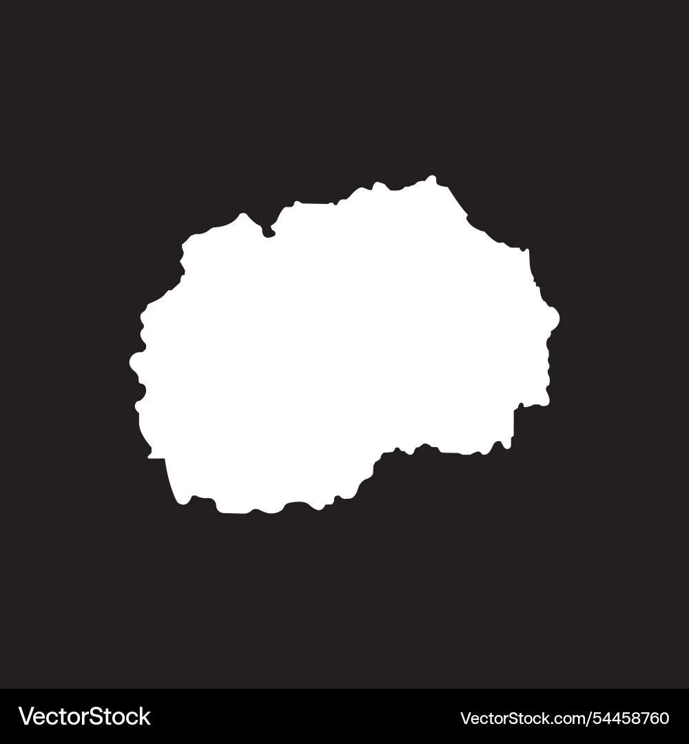 North macedonia map icon Royalty Free Vector Image